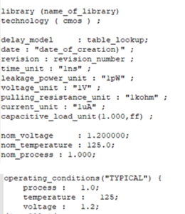 Liberty Timing File (.lib) in VLSI Design & Verification Flow - Bale ...